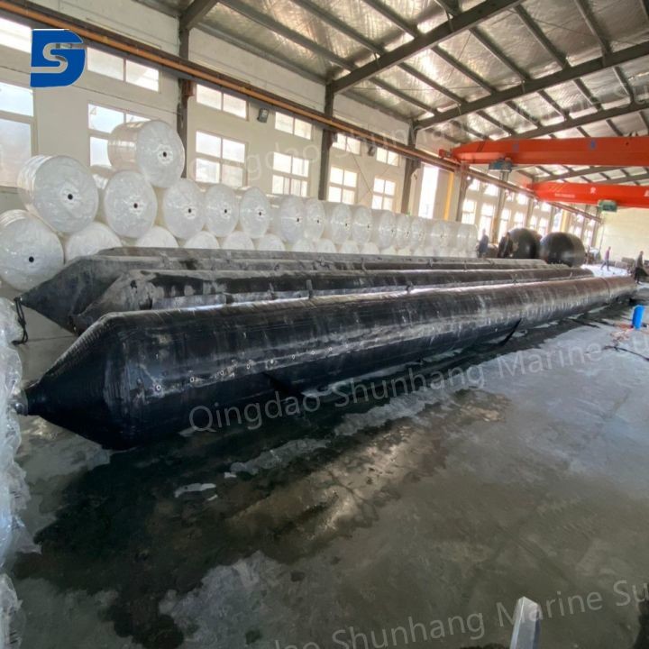Black Heavy lifting airbag Pallet Package ISO 14409 Standard Inflatable ...